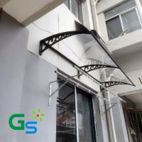 China 15 Years Bracket Sail Material Modern Design Polycarbonate Sheet Awning with Gutter for sale
