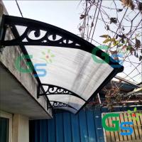 China 15 Years Bracket Sail Material Modern Design Polycarbonate Sheet Awning with Gutter for sale