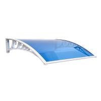 China Anti-UV 60*200cm Waterproof Outdoor Window Door Canopy Plastic Frame Polycarbonate Awning for sale