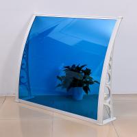 China Anti-UV 60*200cm Waterproof Outdoor Window Door Canopy Plastic Frame Polycarbonate Awning for sale
