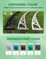 China Anti-UV 60*200cm Waterproof Outdoor Window Door Canopy Plastic Frame Polycarbonate Awning for sale