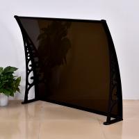 China Guansu Sale Corrosion Resistant 80*100cm Black Polycarbonate Door Entry Window Canopy for sale
