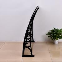 China Guansu Sale Corrosion Resistant 80*100cm Black Polycarbonate Door Entry Window Canopy for sale