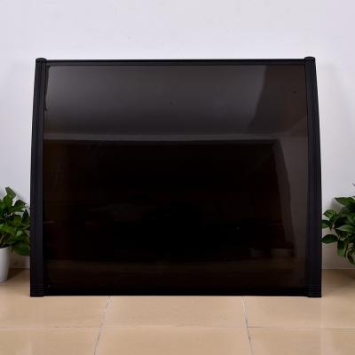 China Plastic Frame 80x120cm Polycarbonate Awning Canopy for Outdoor Window and Door Shelter for sale