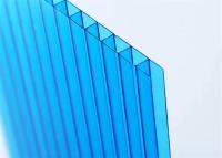 China Villa Polycarbonate Sun Shades Transparent Plastic Hollow Sheet For Balcony Roof Cover for sale