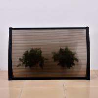 China Waterproof Front Door Canopy Cover Plastic Support Hollow Sheet Plastic Awning 600*800mm for sale