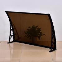 China 80*120cm new design outdoor door window aluminum frame plastic sheet canopy awning for sunshade for sale