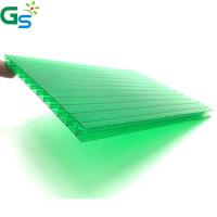 China UV Coating Multiwall Polycarbonate Sheet with 2100mm Width and Four Pc Hollow Wall for sale