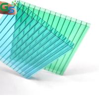China Uv Coating Sun Sheet 16Mm Fire Resistant Plastic Hollow Sheet Polycarbonate Sheet Carport Rain Protection for sale