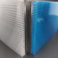 China Factory Price Greenhouse Construction Material 2.1M *5.8M Dual Wall Polycarbonate hollow  Sheet for sale