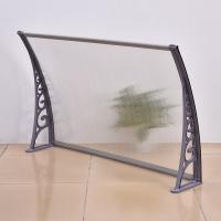 China Multiple Colors Door Awning Sun Canopy DIY Polycarbonate Patio Cover Plastic Front Door Awnings for sale