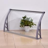 China Multiple size modern style uv protected front door transparent polycarbonate solid sheet awning for house for sale