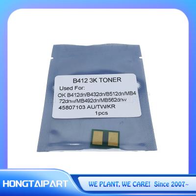 China OKI Toner Reset Chip 45807103 45807107 45807112 for ES4192 B412 B432 MB472 MB492 Printers - 3-5 Day Delivery for sale