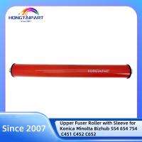 China Upper Fuser Roller with Sleeve for Konica Minolta Bizhub 554 654 754 C451 C452 C652 Heat Roller for sale
