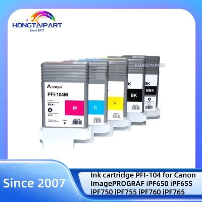 China Canon PFI-104 Ink Cartridge CMYK Compatible for ImagePROGRAF iPF650 iPF655 iPF750 iPF755 iPF760 iPF765 for sale