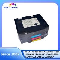 China Ricoh Sawgrass 400 800 Refillable Ink Cartridges - 4 Color CMYK Set with Chips for Sublimation Printing for sale