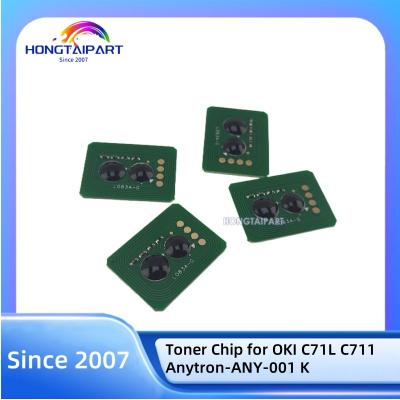 China Compatible Toner Chip for OKI C71L C711 Anytron-ANY-001 K for sale