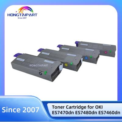 China Compatible CMYK Toner Cartridge 15000 Pages for OKI ES7470 ES7480 ES7460 Printer for sale
