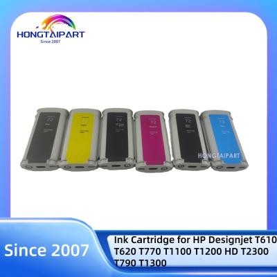 China Empty Ink Cartridge 130ml 72 C9403A-MK C9370A-PK for HP Designjet T610 T620 T770 T1100 T1200 T790 T1300 for sale