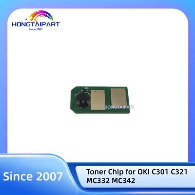 China Toner Chip 44973546 Compatible for OKI C301 C321 MC332 MC342 Color Printer for sale