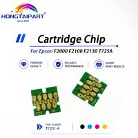 China Signal‑responsive T7251‑4 One‑Time Cartridge Chip Contact‑solid Calibration‑precise Compatible For Epson F2000 F2100 F2130 T725A for sale