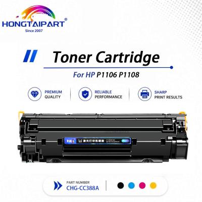 China Yield‑boosted PLUS Version CHG‑CC388A Black Toner Cartridge Density‑stable Anti‑fading Compatible For P1106 P1108 for sale