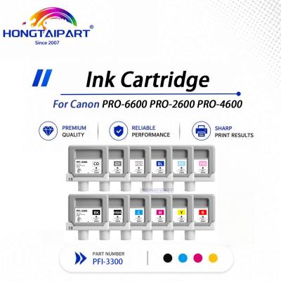 China High Capacity Pigment Ink Cartridge PFI‑3300 Fit For Canon PRO‑6600 PRO‑2600 PRO‑4600 Wide Format Plotter for sale