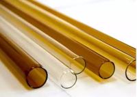 China Borosilicate Glass Tubing Round Large Diameter Clear Amber No Hole 3.3 for sale