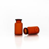 China Amber Glass Vials Customized Logo Packaging in Carton Box MOQ 1000 Pieces for sale