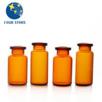 China 15ml Brown Glass Tube Vials for Liquid Powder High Borosilicate Glass for sale
