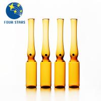China Amber Clear Pharmaceutical Empty Glass Ampoules YBB/ISO 1ml Ampule for sale