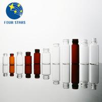 China Clear Amber Pharmaceutical 30ml Glass Vials Small Screw Neck Vials With Plastic Cap for sale