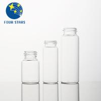 China Clear Amber Pharmaceutical 30ml Glass Vials Small Screw Neck Vials With Plastic Cap for sale