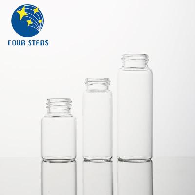 China 35mm Height Small Glass Bottles Screw Top for sale