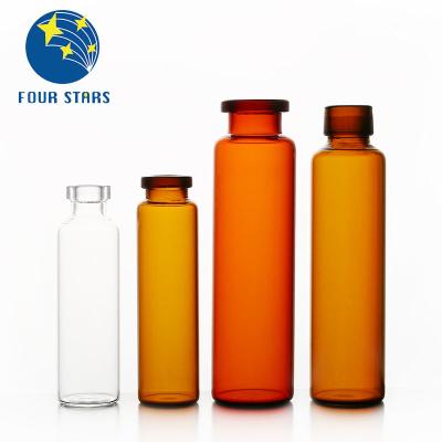 China Low Pollution Clear Amber Glass Oral Liquid Bottle 10ml Vial for Pharmaceutical Use for sale