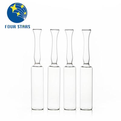 China 1ml Borosilicate Glass Ampoule Clear and Amber for Liquid Medicine Injection for sale