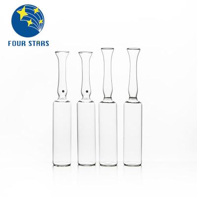 China Strong Clarity Empty Glass Ampoules 2ml Borosilicate 5.0 Glass for sale