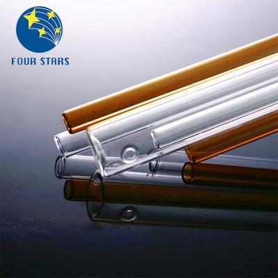 China Clear Amber Glass Tube COE 5.0 Temperature Resistance for Pharmaceutical Packaging for sale