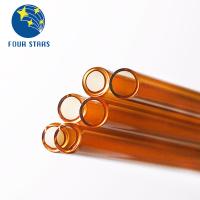 China Amber Borosilicate Glass Test Tube 1-20ml Pharmaceutical Chemistry Tube for sale
