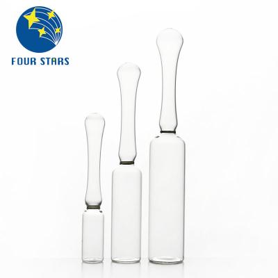 China Clear And Amber Empty Glass Ampoules Smooth Surface for sale