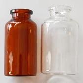 China Borosilicate Glass Amber Scintillation Vials 20ml with Rubber Stopper ISO GMP for sale