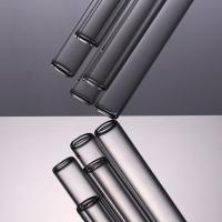 China Acid Alkali Resistant Clear Round Glass Tube Wall Thickness 0.5-1.6mm High Strength for sale