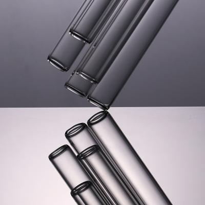 China Acid Alkali Resistant Clear Round Glass Tube Wall Thickness 0.5-1.6mm High Strength for sale