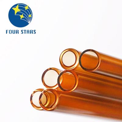China Borosilicate Amber Glass Tube 6-35mm Screen Printing for Pharmaceutical Lab for sale