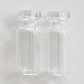 China Borosilicate Round Pharmaceutical Glass Vials 13mm Mouth With Stopper for sale