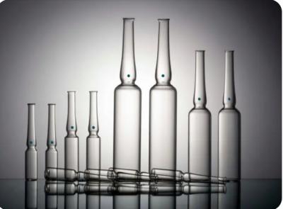 China Clear and Amber Borosilicate Glass Ampoule 40ml for Medicines and Vaccines for sale
