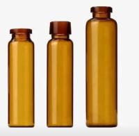China Round Soda Lime Glass Injection Glass Vials 10ml Clear And Amber for sale