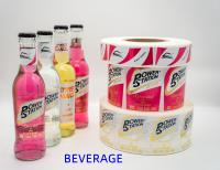 China Self Adhesive Logo Wine Bottle Label Waterproof PVC Vinyl Die Cut Sticker Label for sale