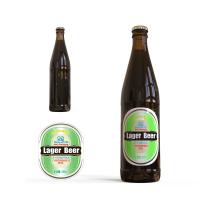 China Eco-Friendly Adhesives  Customized Label Sticker for Glass Bottles and Cans label sticker manufacturer for sale