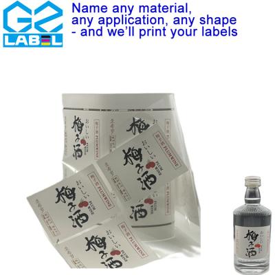 China Waterproof and Durable Self Adhesive Labels for   food and beverage labels for sale